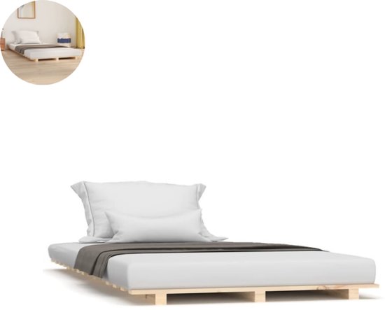 Vloerbed – Laag Bedframe – Minimalistisch Design – Stevig en ...