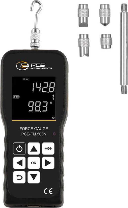 PCE Instruments PCE-FM 500N Krachtmeter Fabrieksstandaard (zonder ...