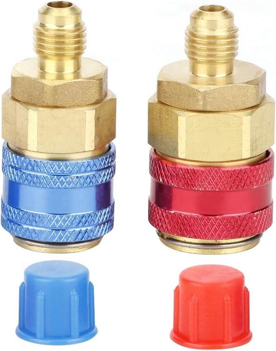 2pcs Quick Release Adapter R134A Quick Coupling Socket Straight High ...