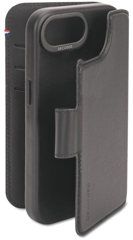 DECODED Leren Detachable Wallet Case Geschikt voor iPhone 16e - 2-in-1 ...