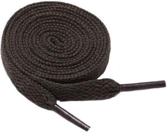 Sneakerveters | schoenveters | Platte bruine veters | 100cm | 8 mm ...