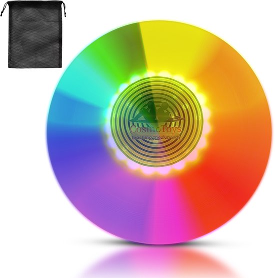 CosmoToys LED Frisbee - Kinderen en Hond - 7 Kleuren - 7 Lichtstanden ...