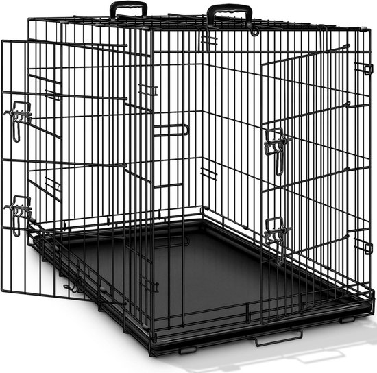 Kleine Hondenbench - Draadkooi - Bench hond zwart – Makkelijk te ...