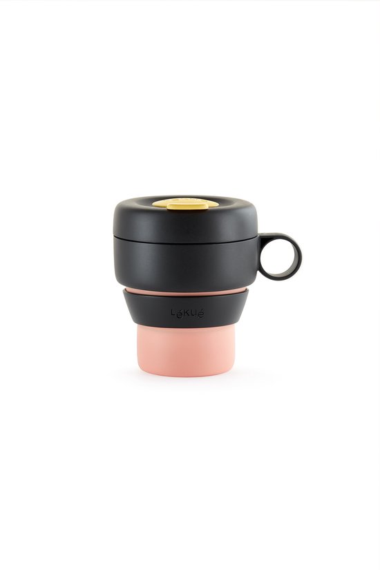 Lékué Koffiebeker To Go, 355 ml - Coral Pink | bol