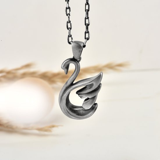 Swan ketting Oxidized 26 inches | bol