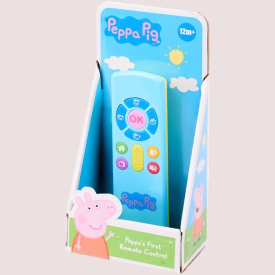 Peppa’s Pig first remote control- afstandsbediening Blauw- 12m+ | bol