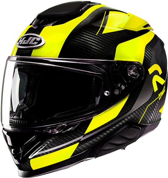 HJC Rpha 71 Carbon Hamil Black Yellow XS - Maat XS - Helm | bol