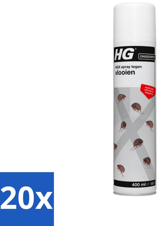 HG X Spray Tegen Vlooien 400 ml - Bulkverpakking - 20 stuks | bol