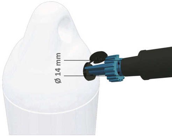 PLASTIMO adapter Ø 14mm voor spatbordventiel | bol