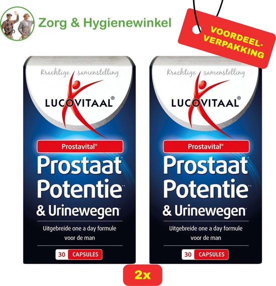 2x - Lucovitaal - Prostaat, Potentie & Urinewegen - 2x 30 capsules ...