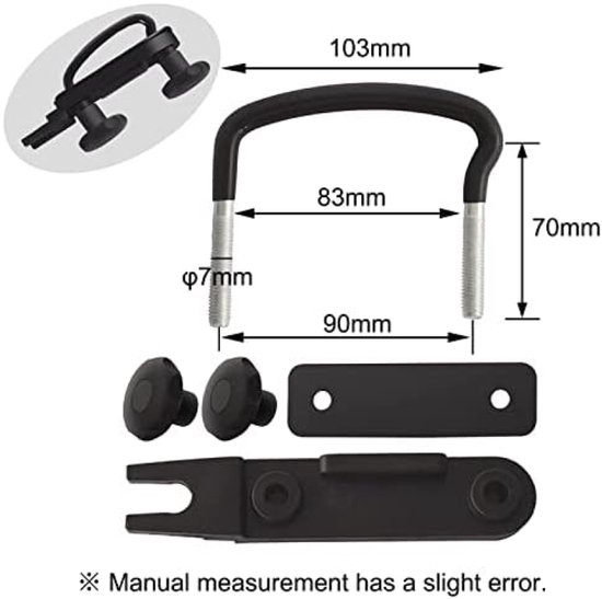 Selbro ® Universele Dakkoffer U-Bouten Set - 4 Stuks met 8 Borgmoeren en 2 Bandages -... | bol