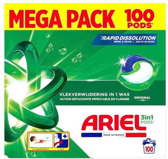 Ariel Original 3-in-1 Pods - 100 Capsules | bol