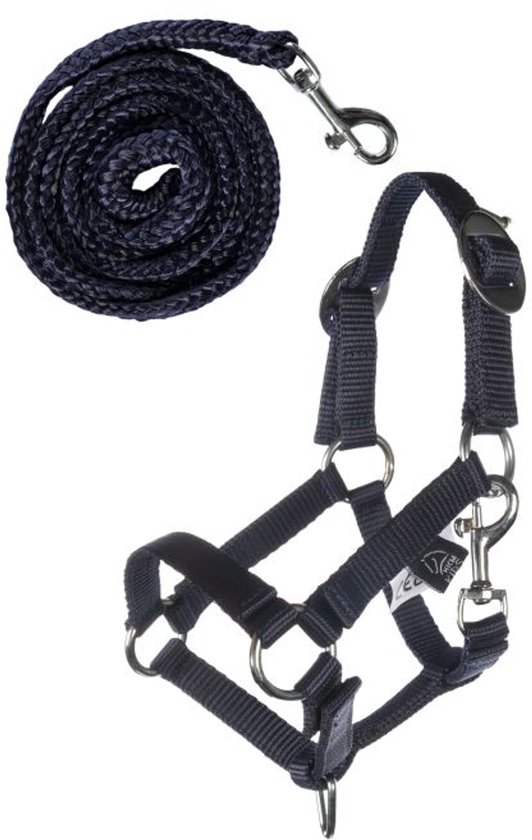 HKM Hobby Horse - Halster met Touw - Navy - hobby horsing speelgoed ...