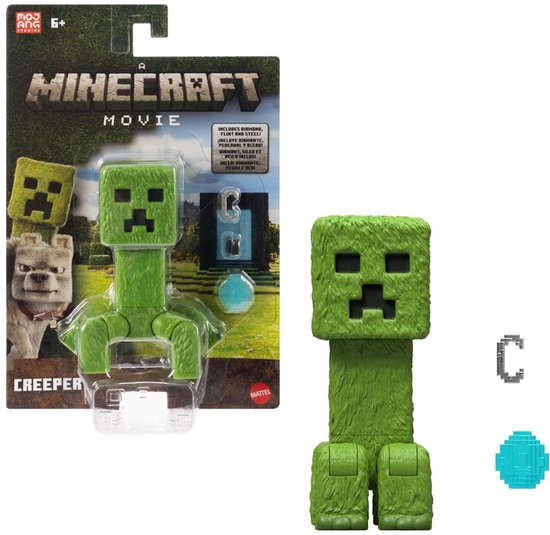 Mattel A Minecraft Movie Action Figure Creeper 10 cm Action Figuur | bol