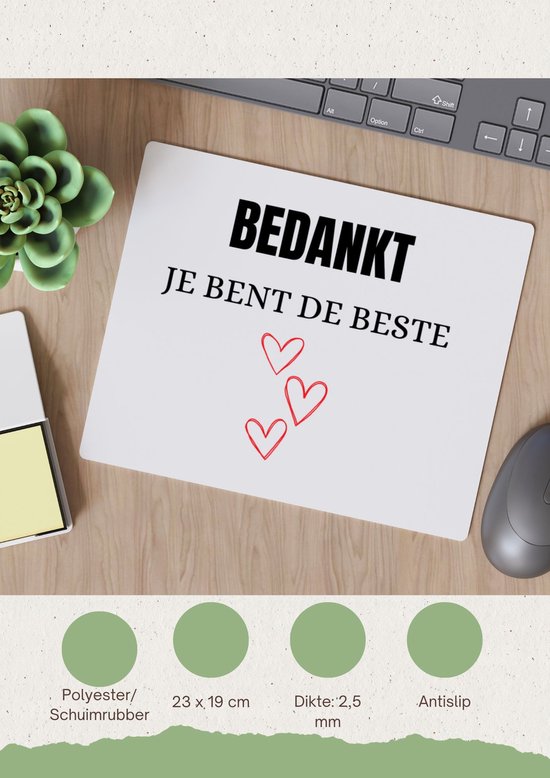 Akyol - bedankt je bent de beste Muismat - Bedankt - mensen die je wilt ...