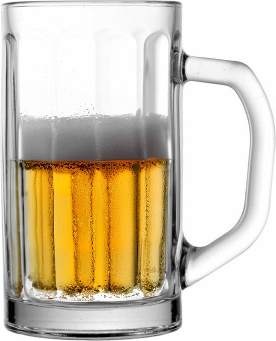 Uniglass Bierpullen Nicol - 0,5 liter - glas - bierglas - halve liter - bierpul | bol