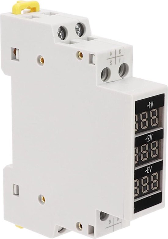 Spanningsmeter 3-fasen Voltmeter Digitaal Display AC 80‑500V DIN ...