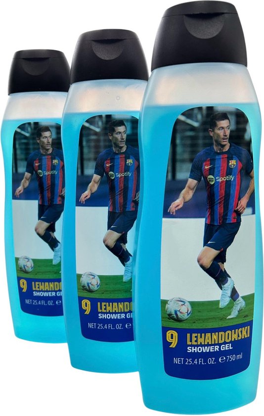 Kinder Shower Gel FC Barcelona Voordeelverpakking 3x750ml | bol