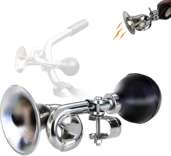 Toeter fiets Retro Metal Bicycle Bell Adjustable Clamp Collar Trumpet ...