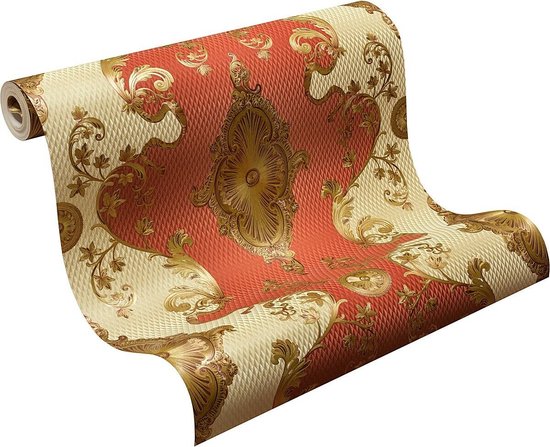 Rood goud klassiek hermitage behang 6829-18 | bol