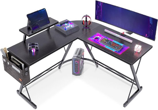 Gaming Tafel - Gamingbureau Hoekbureau voor Gamers - Bureau L-Vorm met ...