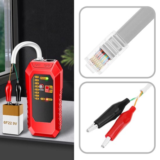 2 Sets Replacement Cables For Wire Tester LAN Network Test Cable 16cm ...