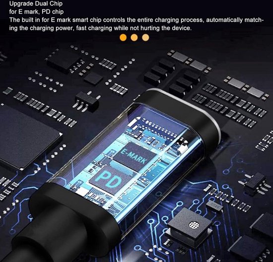 USB C naar Slim Tip Adapter DC 4.0x1.35mm naar 100W Type C Power PD ...