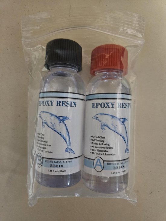 Epoxy Hars Resin - 100ml - A+B 1:1 - 100ml+100ml - Sieraden maken ...