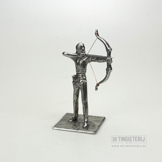 Beeldje Boogschutter - Tin - jubileum geschenk - trofee boogschieten ...