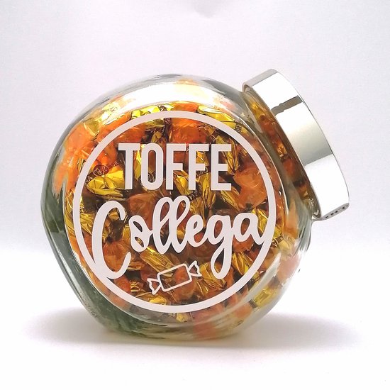 Snoeppot - "Toffe collega" - bedankt collega - afscheid collega ...