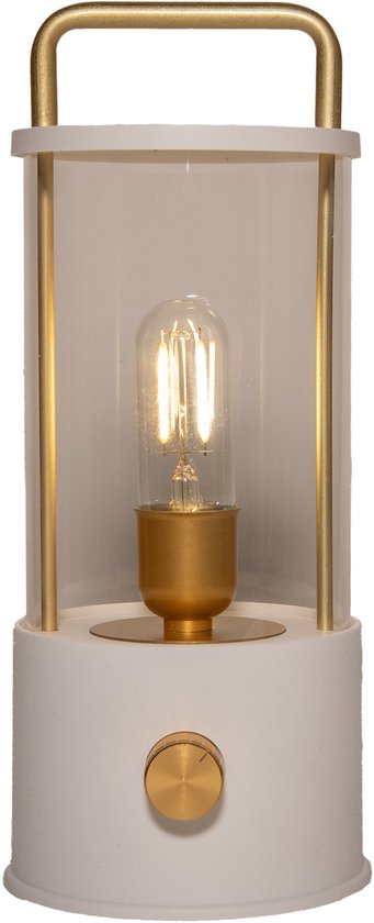 Anna Collection Portable tafellamp Elin - Wit - Draadloos & dimbaar ...