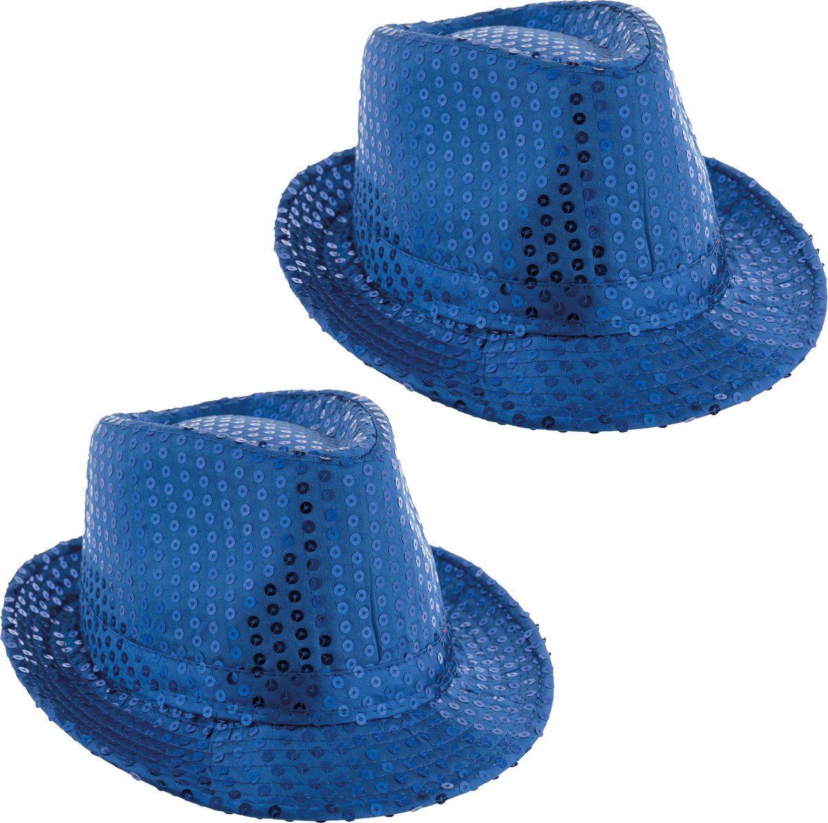 Toppers - Funny Fashion Carnaval verkleed Trilby hoedje met glitter ...