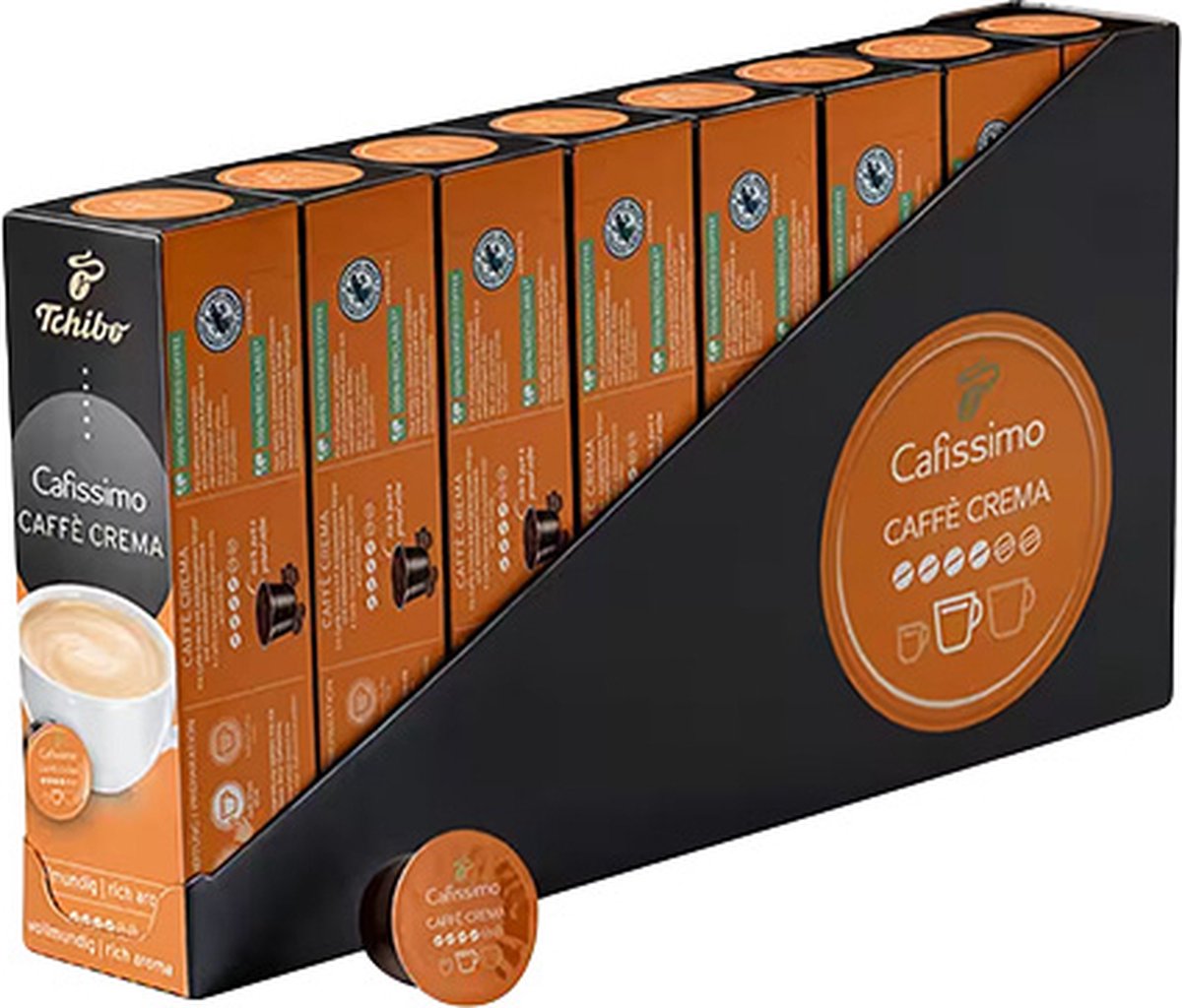 Tchibo - Cafissimo Caffè Crema Rich Aroma - 8x 10 Capsules | bol