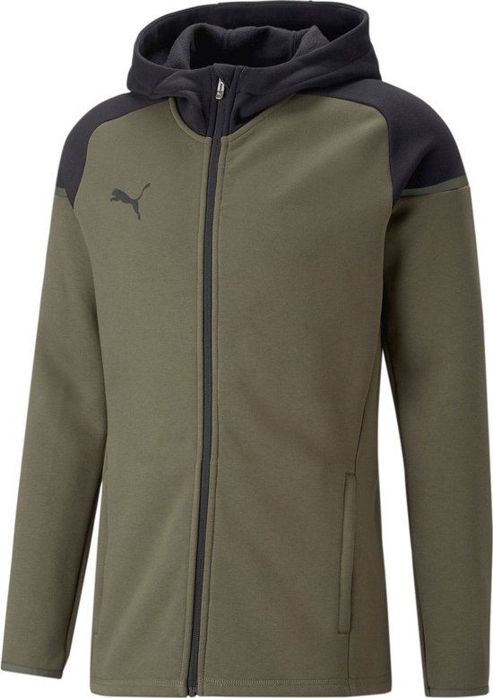 Puma Team Cup Casuals Jas Met Kap Heren - Mossy Green | Maat: 3XL | bol
