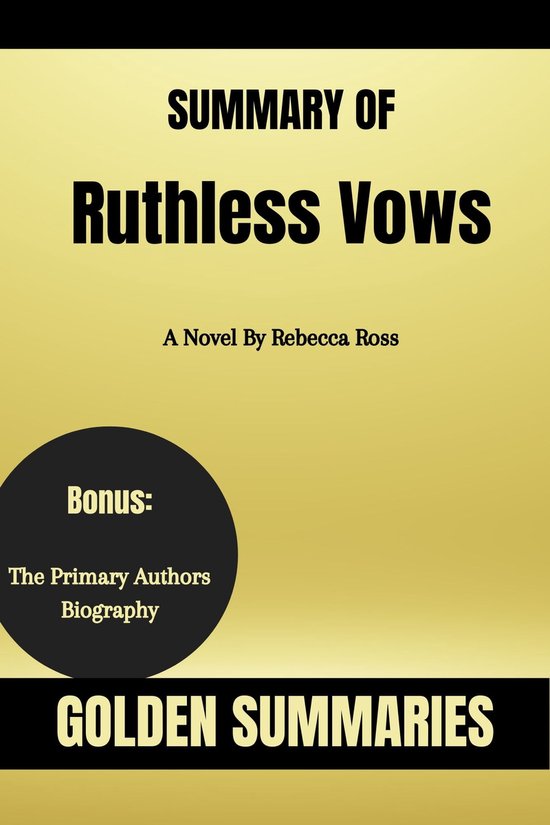 Summary Of Ruthless Vows (ebook), Golden Summaries | 1230007225703 ...