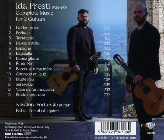 Salvatore Fortunato & Fabio Perciballi - Presti: Complete Music For 2 ...