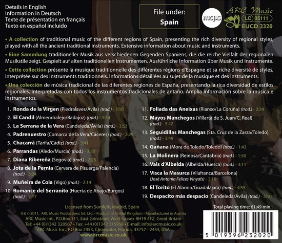 Various Artists - Spain - Songs And Dances (CD), various artists ...