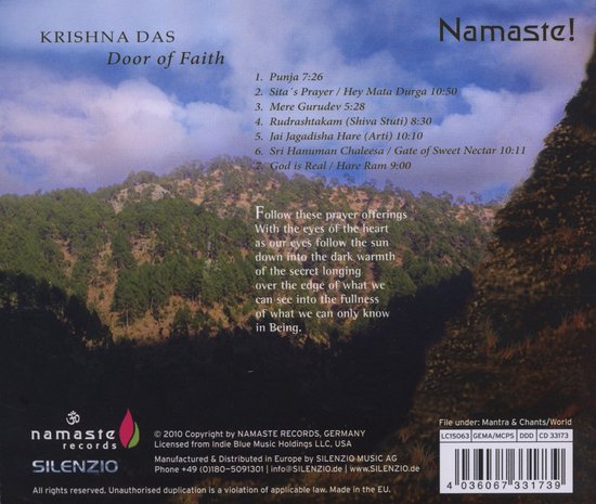 Krishna Das - Door Of Faith (CD), Krishna Das | Muziek | bol