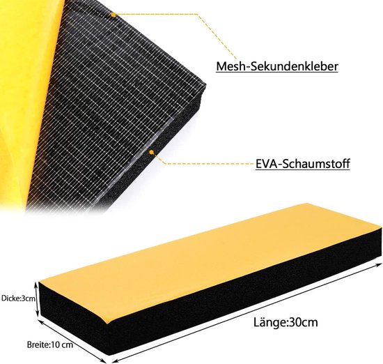 Garagemuurbescherming Autodeurmuurbescherming Zelfklevend 3 cm Extra ...