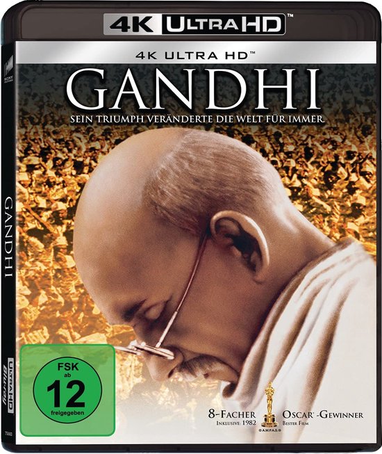 Gandhi [4K ULTRA HD BLU-RAY] met o.a. NL ondertiteling, Ben Kingsley ...