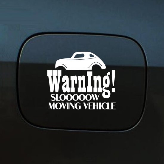 Bumpersticker - Slow Moving Vehicle - 14x12 - Wit | bol