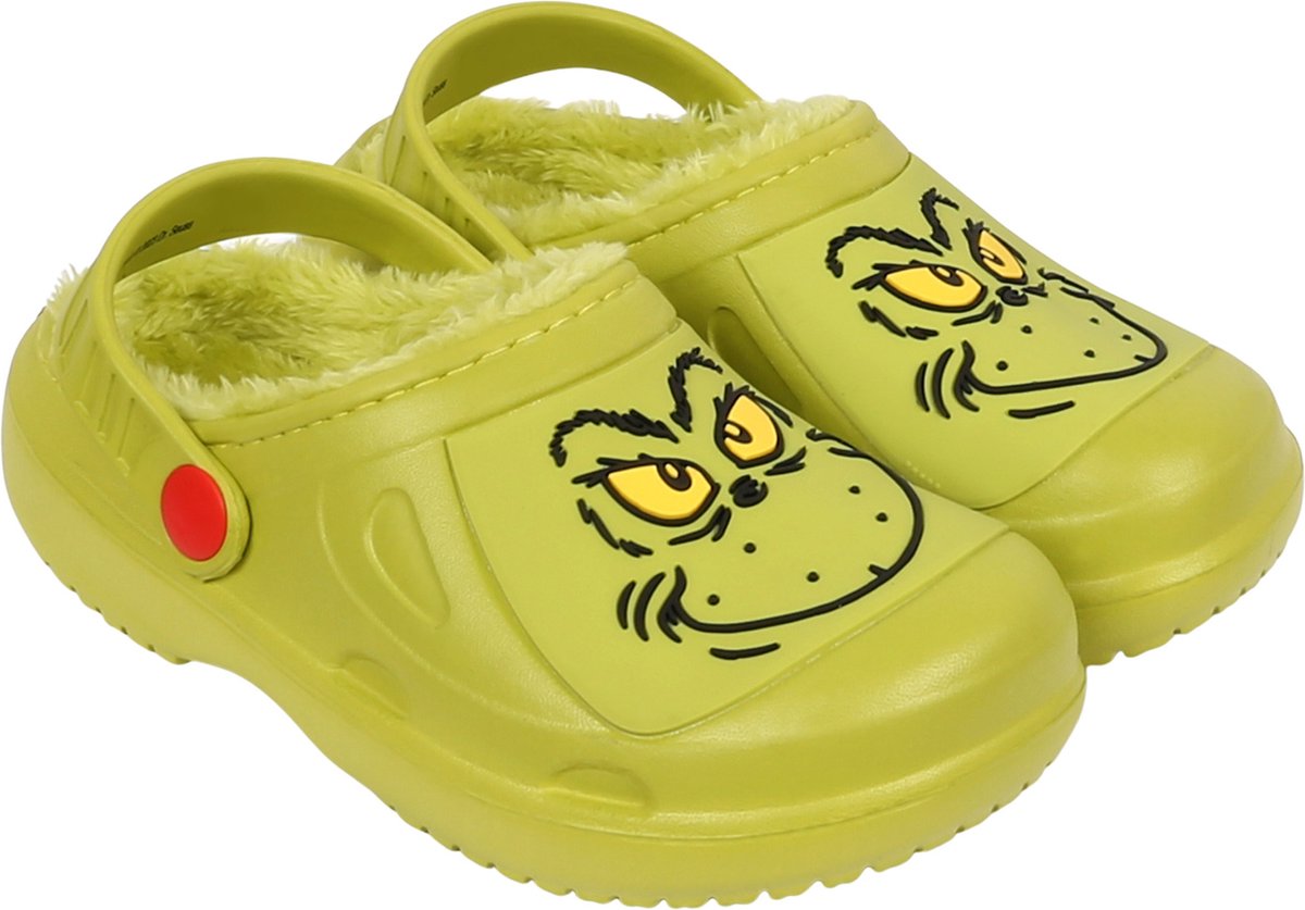 Grinch Groene Pantoffels/Crocs, Gevoerd voor Kinderen | bol