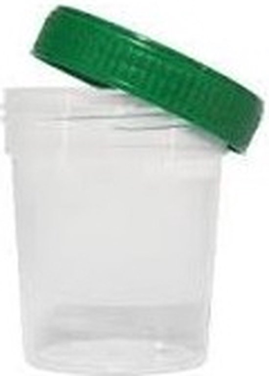 Urine potje - 100 stuks - 100 ml - met deksel | bol