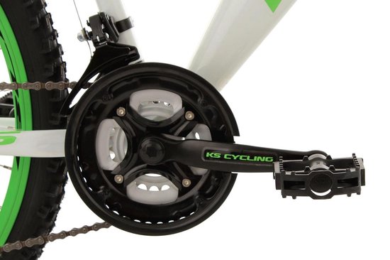 Ks Cycling Fiets 26 inch fully-mountainbike Bliss wit-groen - 47 cm | bol