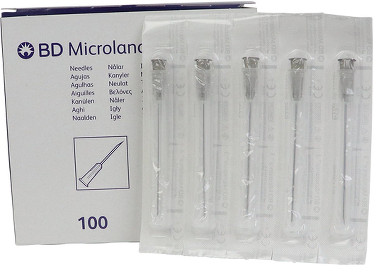 BD Microlance injectienaalden 22G zwart 0,7x50mm 100 stuks (300094) | bol