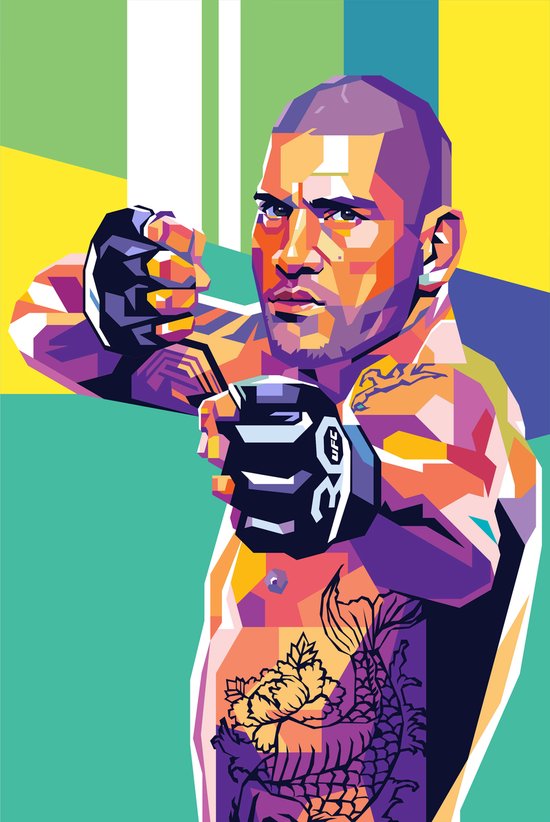 Alex Pereira Poster | UFC | Glory | Chama | 51x71cm | Wanddecoratie ...