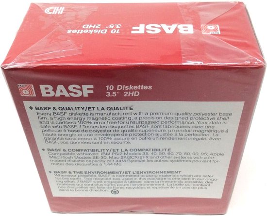 BASF 2HD High Density 3.5" Diskettes 10 pack | bol
