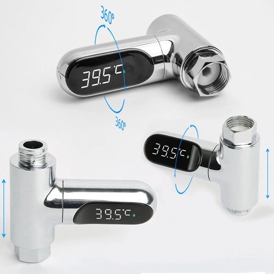 Smartflow Douchethermometer & Timer - Waterbesparend - Voor badkamer ...