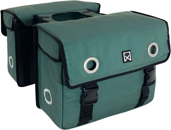 Willex Fietstassen 40 L canvas groen | bol