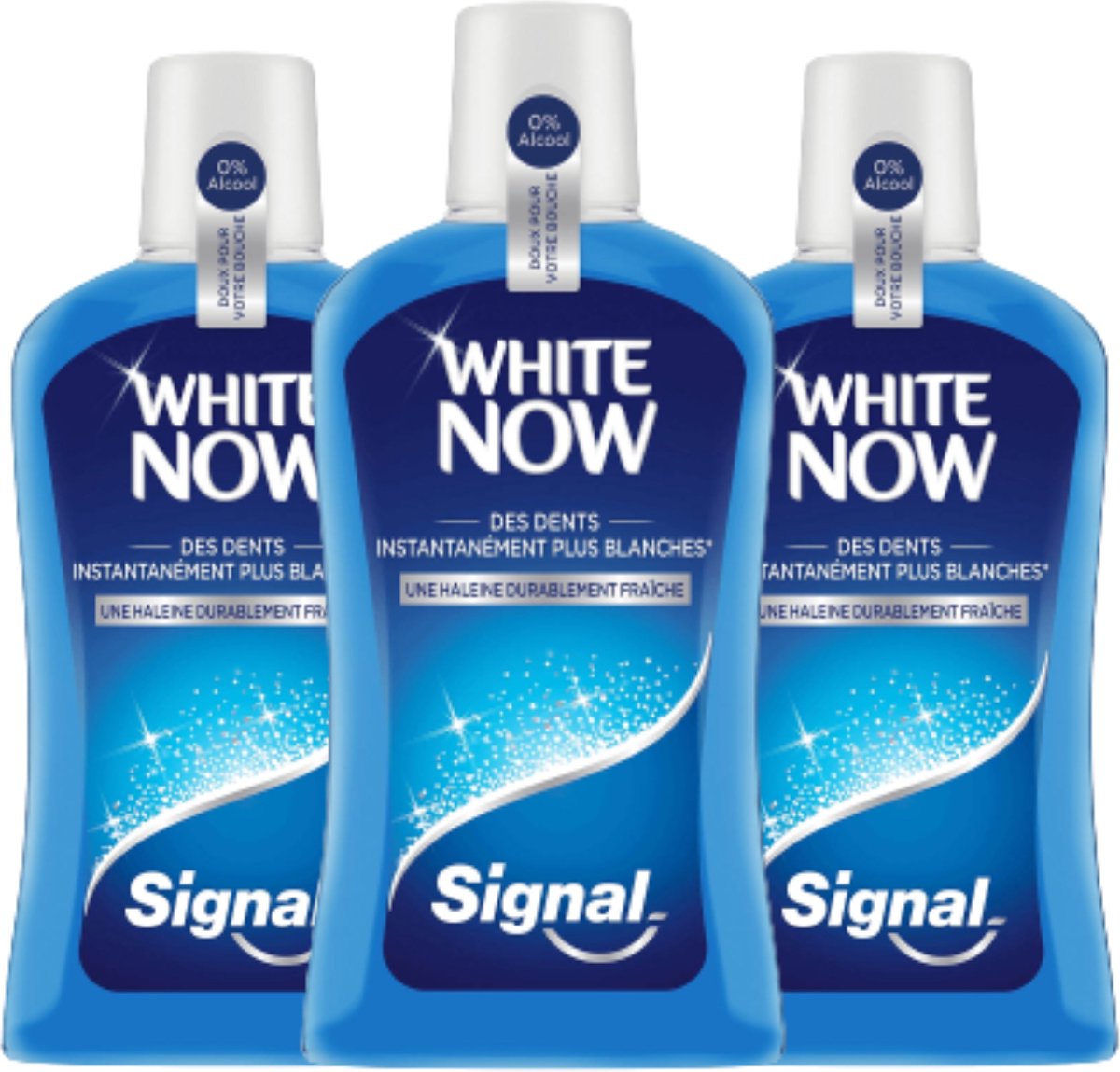Signal White Now Mondwater - 3 x 500 ml - Blue Light Technology - Zonder Alcohol | bol